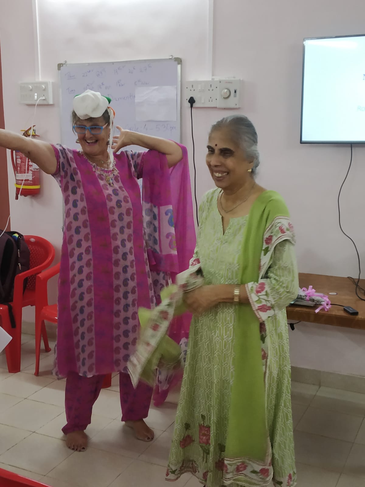 Gilly Burn's visit to Romila Palliative Care, Mumbai - Pallium India ...