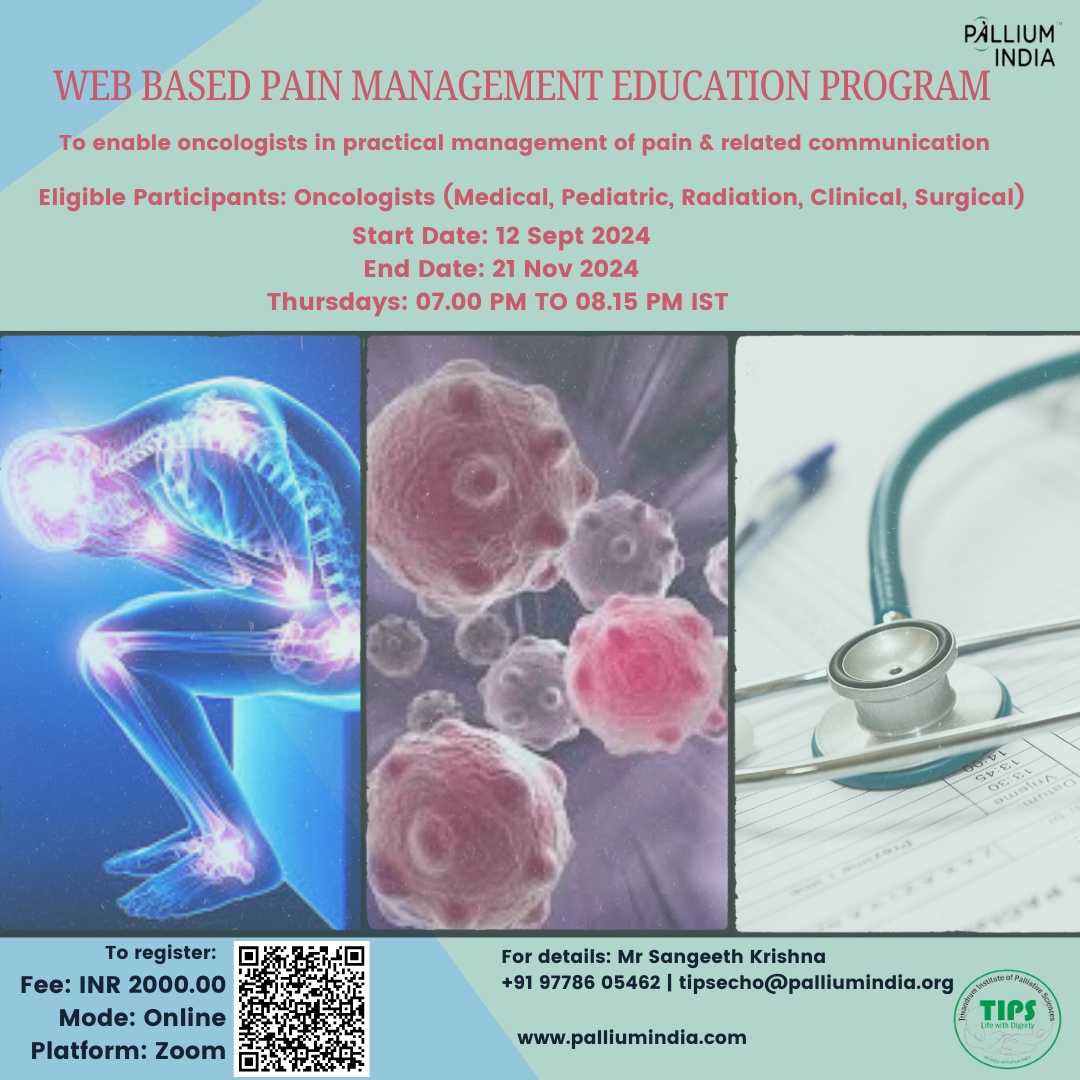Web-based Pain Management Education Program for Oncologists - Pallium ...