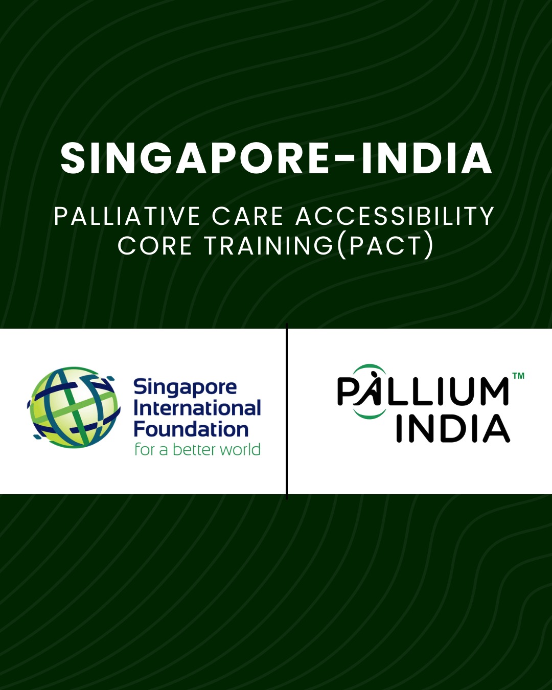 Launch of Singapore-India PACT Project - Pallium India | Pallium India