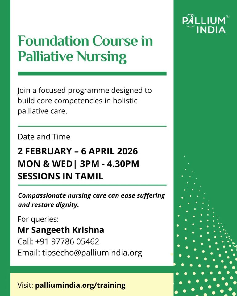 Foundation Course in Palliative Nursing (FCPN) - Pallium India ...